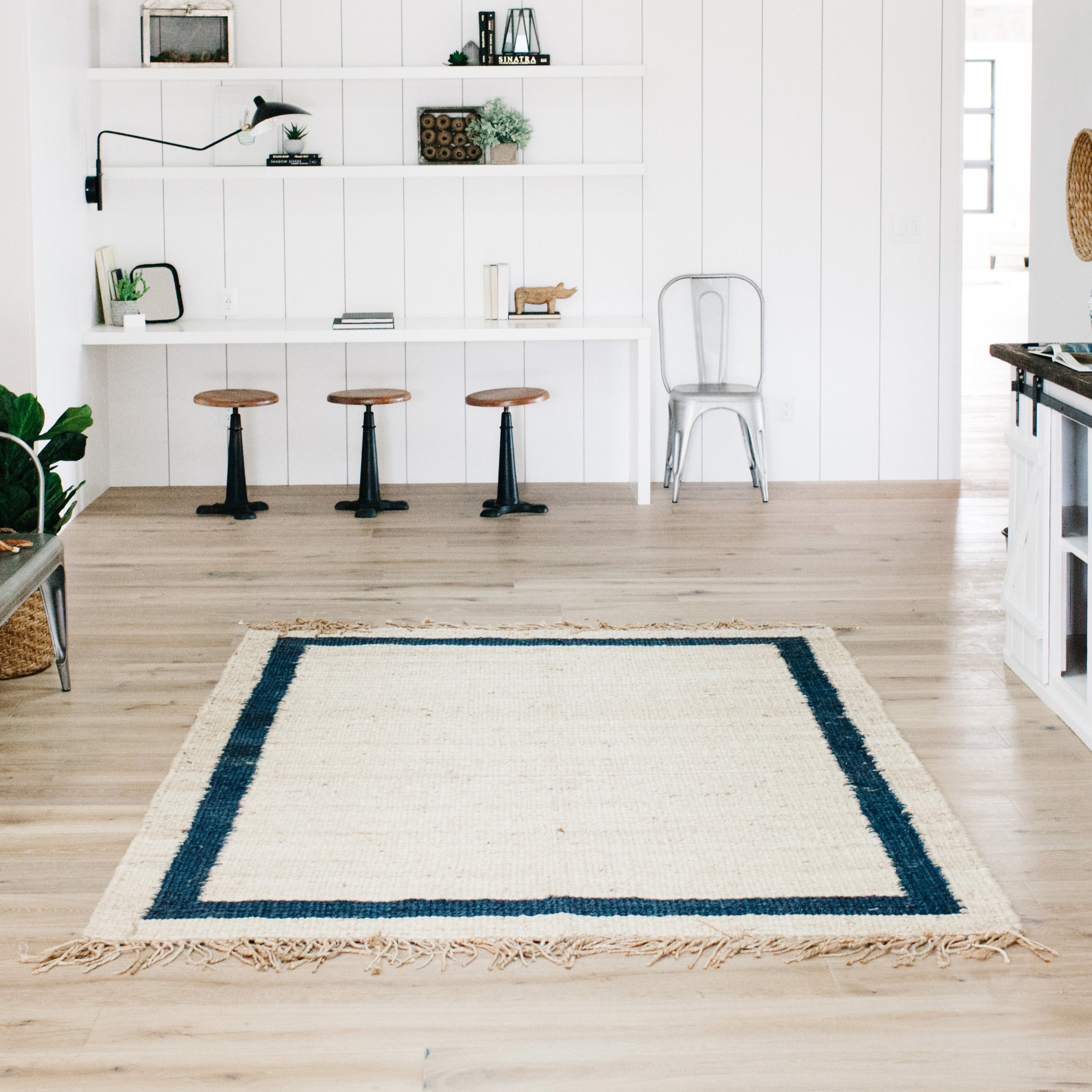 Jute Rug with Navy Border 6'x9' – Shop Lexi Grace Design